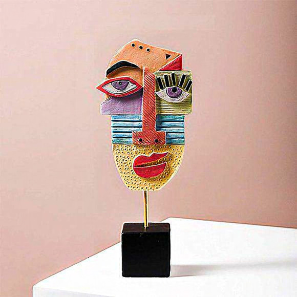 HCCMLOVE | Accents | Home Decor Wink Handcrafted Statues Resin Abstract ...
